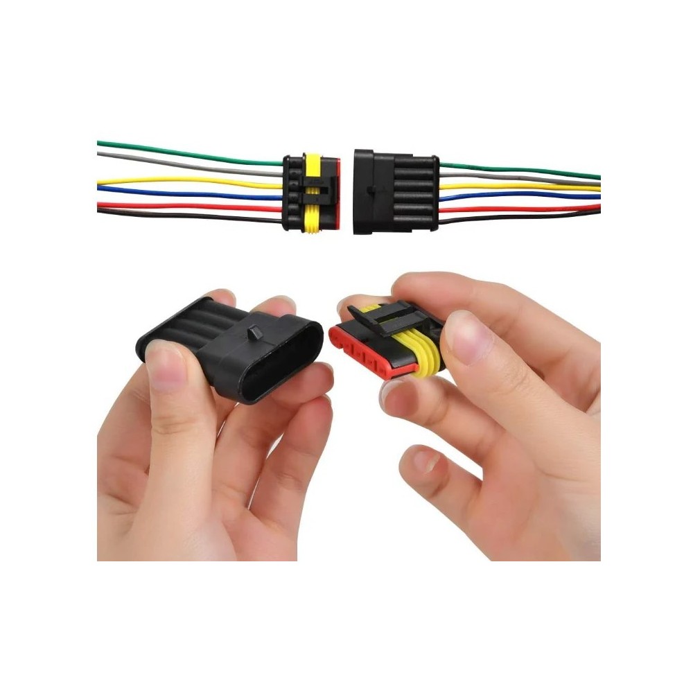 KIT DE 240 CONNECTEURS ETANCHES POUR CABLES AUTOMOBILES VOITURE LJ001